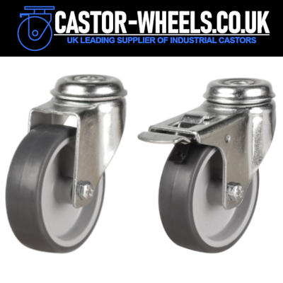 Light Duty Single Bolt Hole Castor Wheels - UK Leading Suppliers